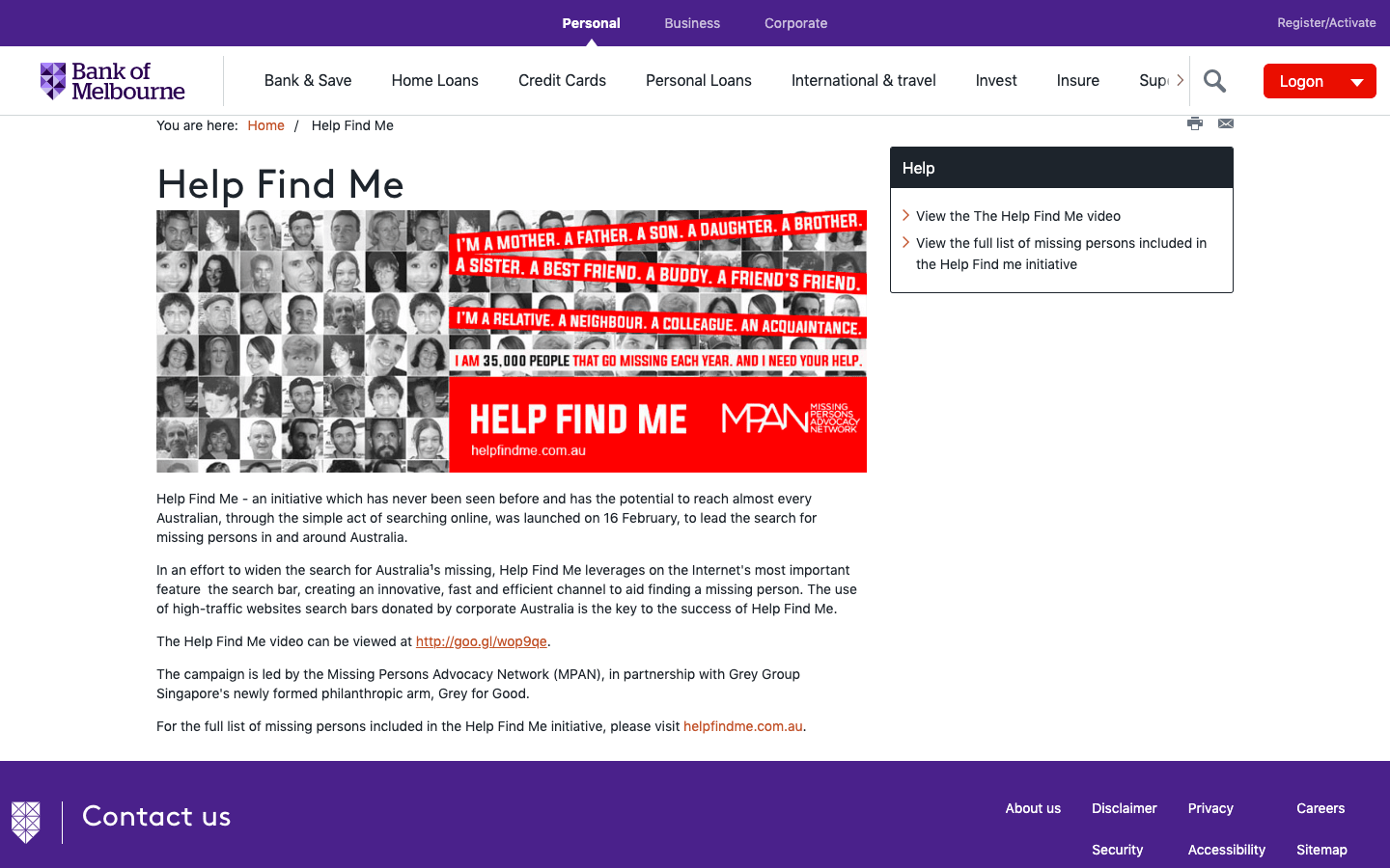 Help Find Me: A Collaborative Case Study