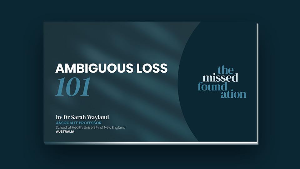 Ambiguous Loss Masterclass: Ambiguous Loss 101
